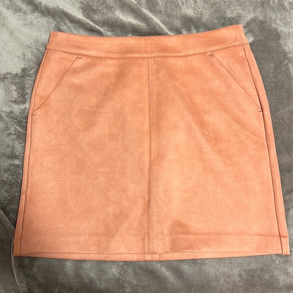 Vero Moda | Skirts | Light Pink Suede Mini Skirt | Poshmark